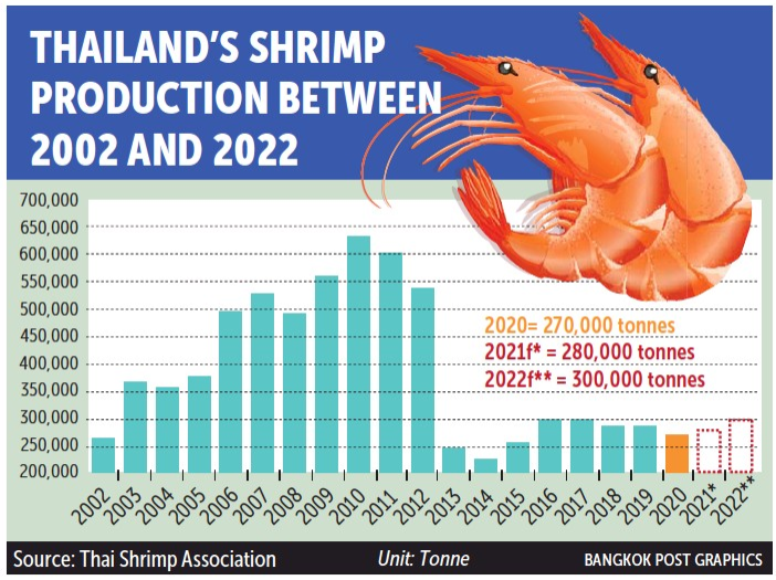 Seafood Media Group - Worldnews - Thai shrimp production halved from peak due to disease spread